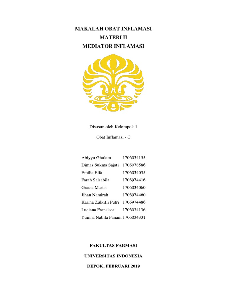 Kel 1 - Makalah Mediator Inflamasi - OIN C | PDF | Pengembangan Diri ...