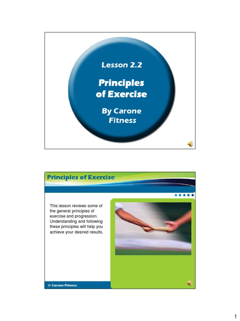 Principles Principles Principles Principles of Exercise of Exercise of ...