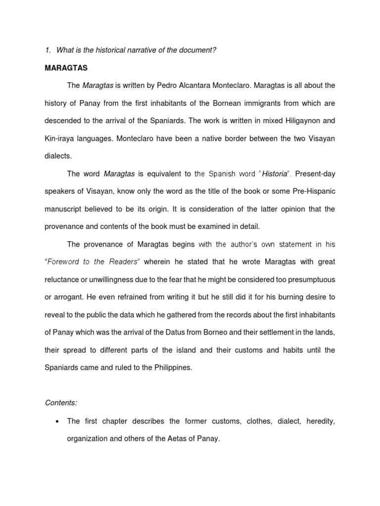 MARAGTAS | PDF | Philippines | Books