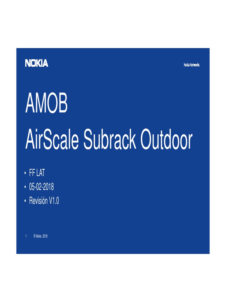 AMOB AirScale Rack V1.0 PDF | PDF | Tornillo | Tuerca (Hardware)