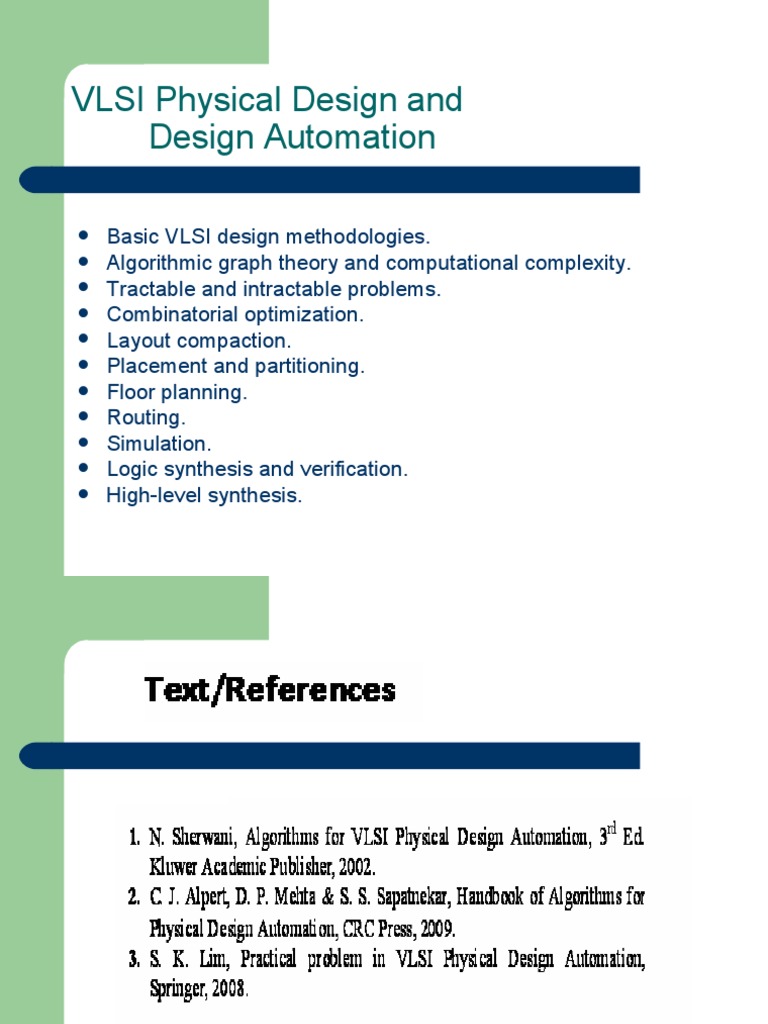 VLSI Physical Design and | PDF | Central Processing Unit | Logic Synthesis