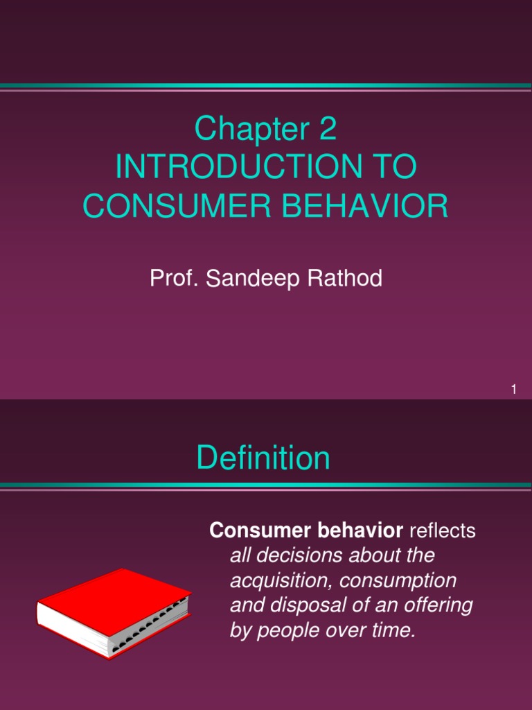 Chapter 2 Consumer Behaviour | PDF | Consumer Behaviour | Behavior