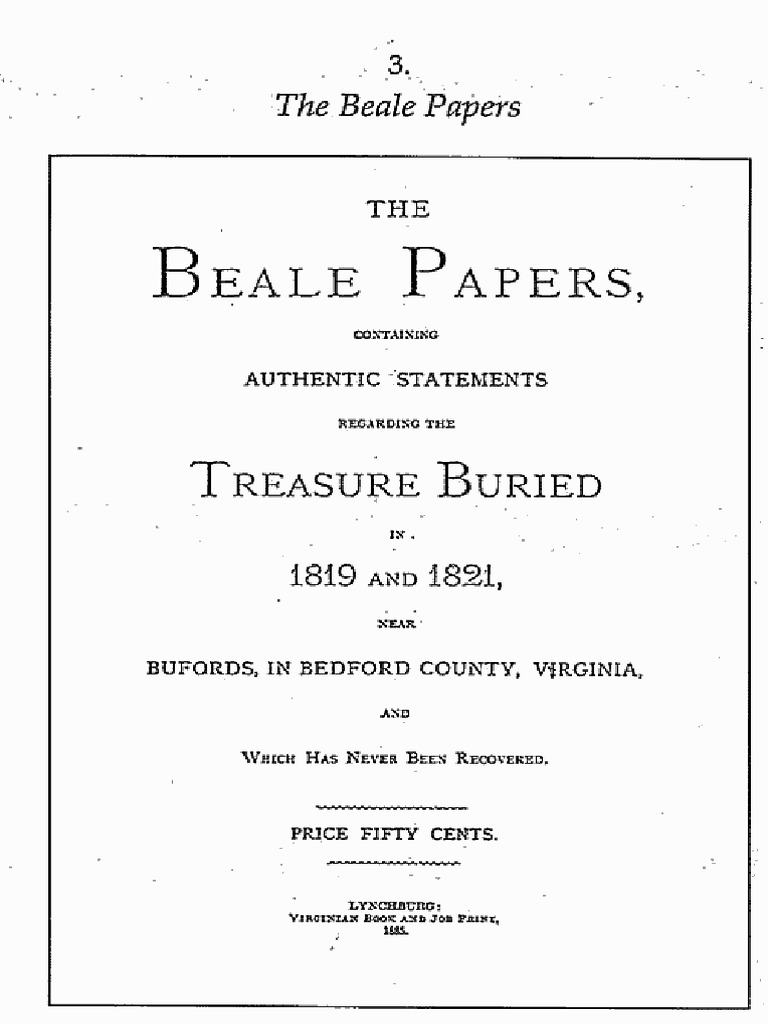 The Beale Papers | PDF