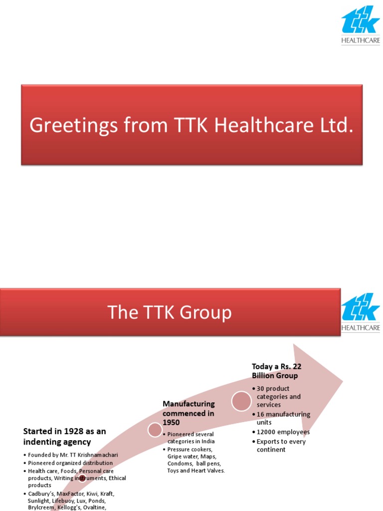 TTK Healthcare: Company Overview and Growth | PDF | Brand | Knee
