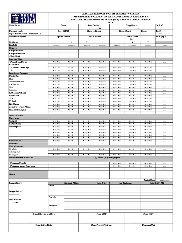 Clinical Pathway Sle | PDF