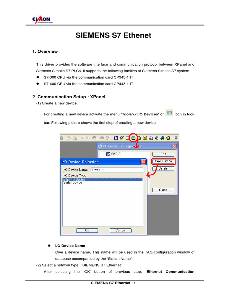 Siemens S7 Ethernet (Eng) PDF | PDF | Port (Computer Networking ...
