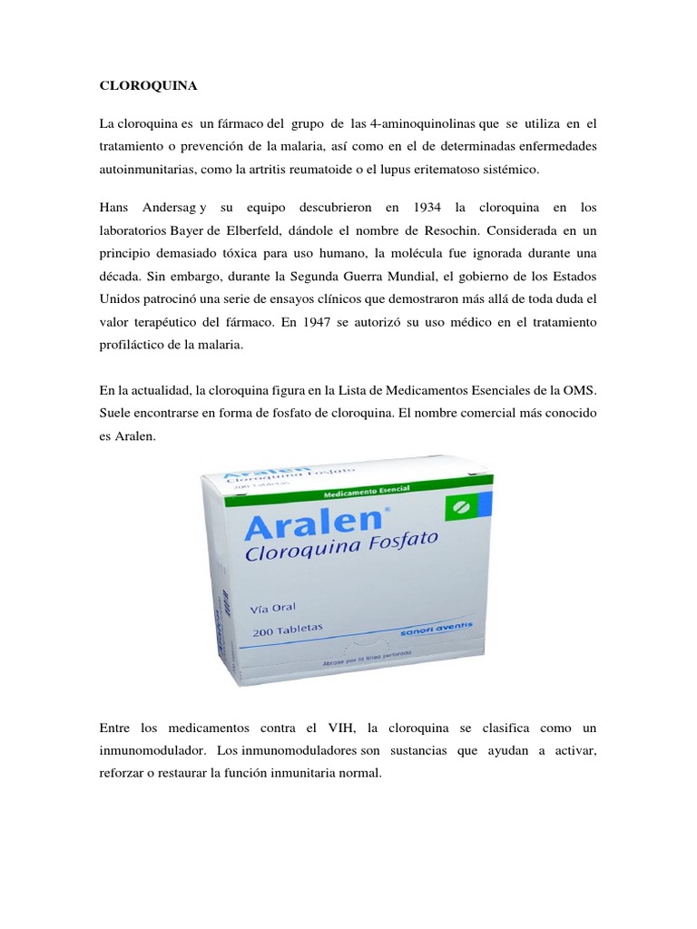 CLOROQUINA | Química medicinal | Drogas