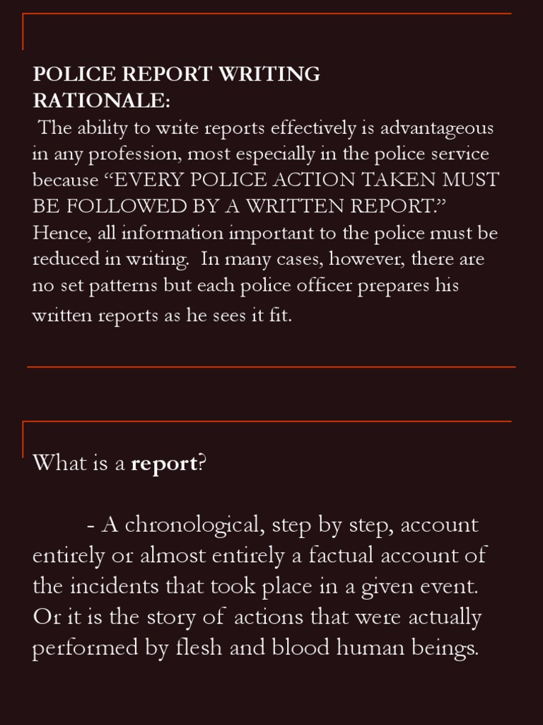 Essentials of Police Report Writing | PDF | Affidavit | Notary Public