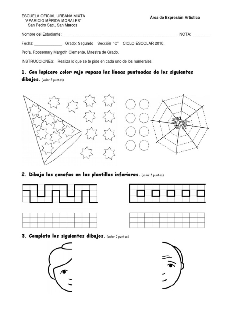 Examen de Expresión Artística | PDF