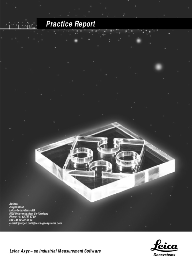 Practice Report: Leica Axyz - An Industrial Measurement Software | PDF ...