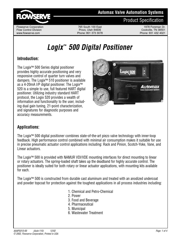 Flowserve Posicionador Digital | PDF | Actuator | Switch