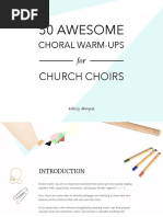 50 Awesome Choir Warm-Ups Guide | PDF | Singing | Consonant
