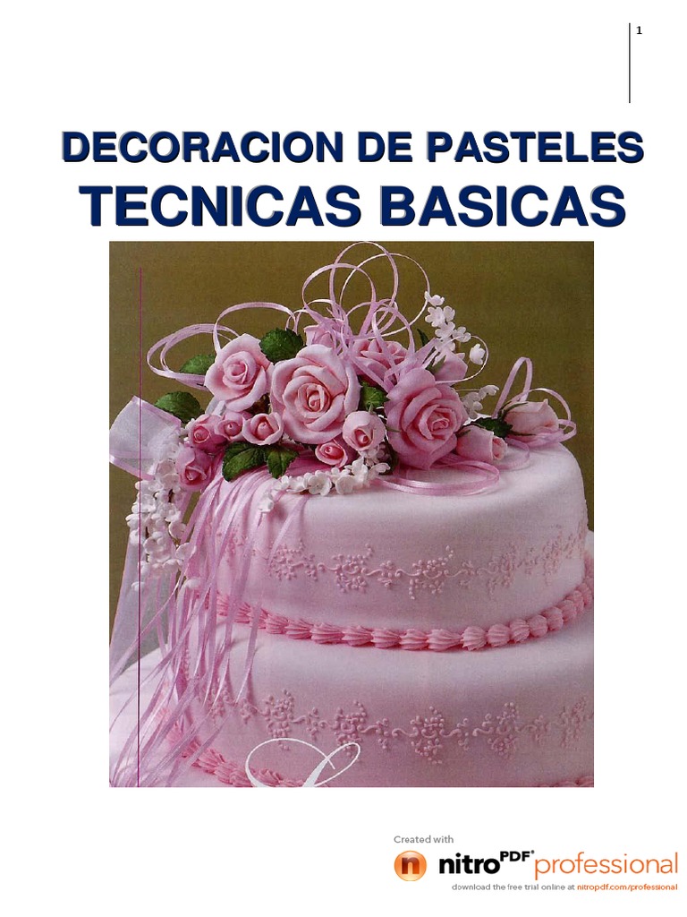 Decoracion de Pasteles-Tecnicas Basicas PDF | PDF | Mano | Papel