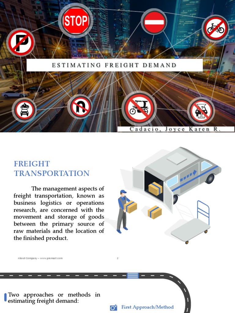 Estimating Freight Demand | PDF | Forecasting | Cargo
