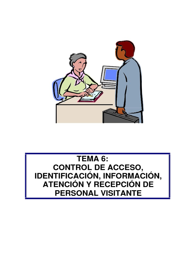 Tema 6. Control de Acceso Identificacion Informacion Atencion y ...