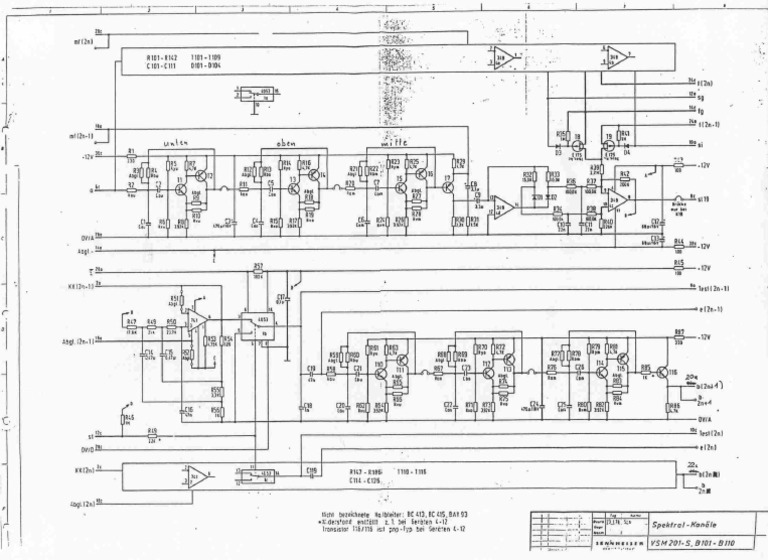 Sennheiser VSM201 Schematic b101 b110 200 | PDF