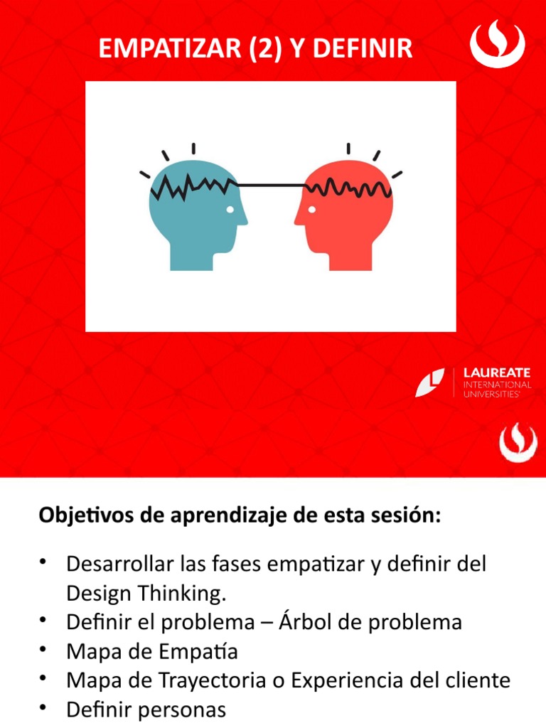 Sesión Presencial 3 Empatizar y Definir 20191 | PDF | Cliente | Empatía