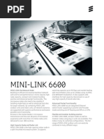 Ericsson MINI-LINK 6600 Datasheet | PDF | Computer Network | Microwave