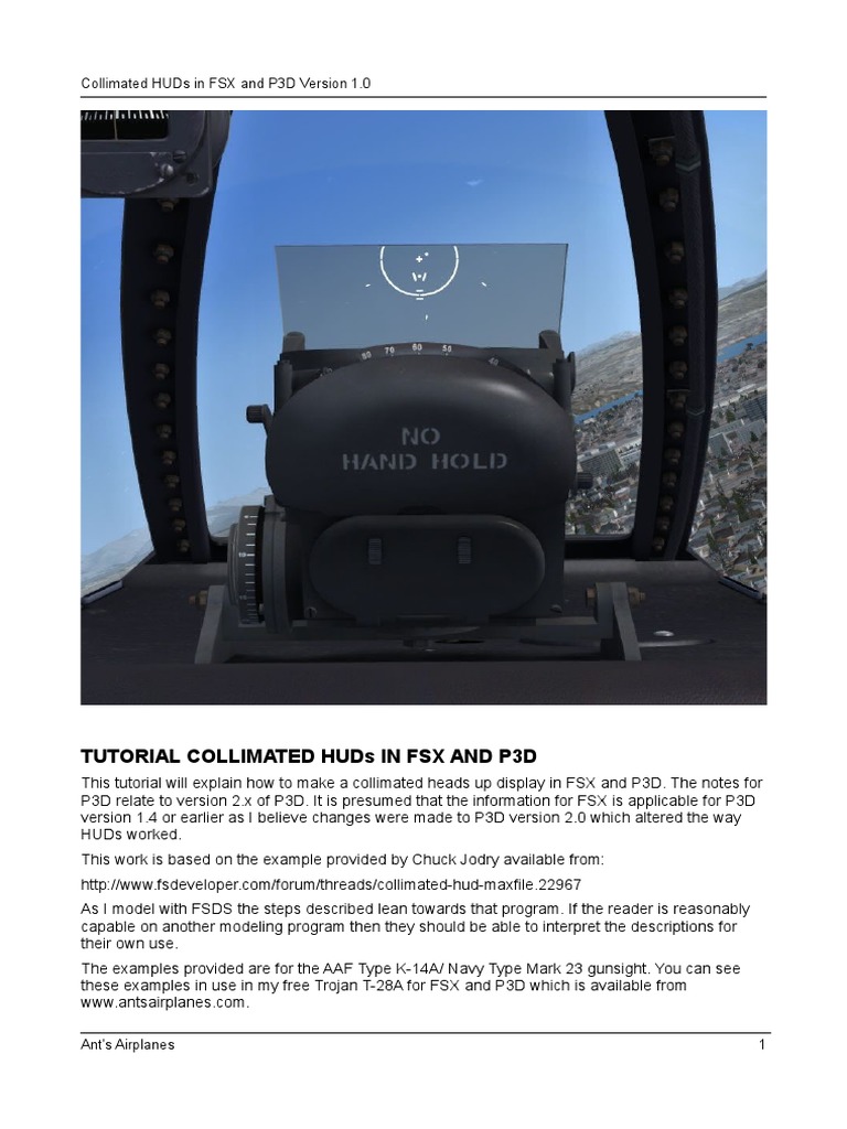 Collimated HUDs in FSX and P3D | PDF | Texture Mapping | Natural Philosophy