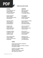 Letra Canto Canción para Pedir Posada | PDF | María, madre de Jesús | Religión y creencia