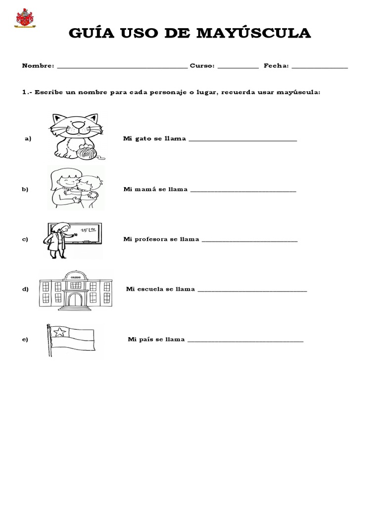 Guía de Uso de Mayúsculas para Niños | PDF | Hogar, jardinería y bricolaje
