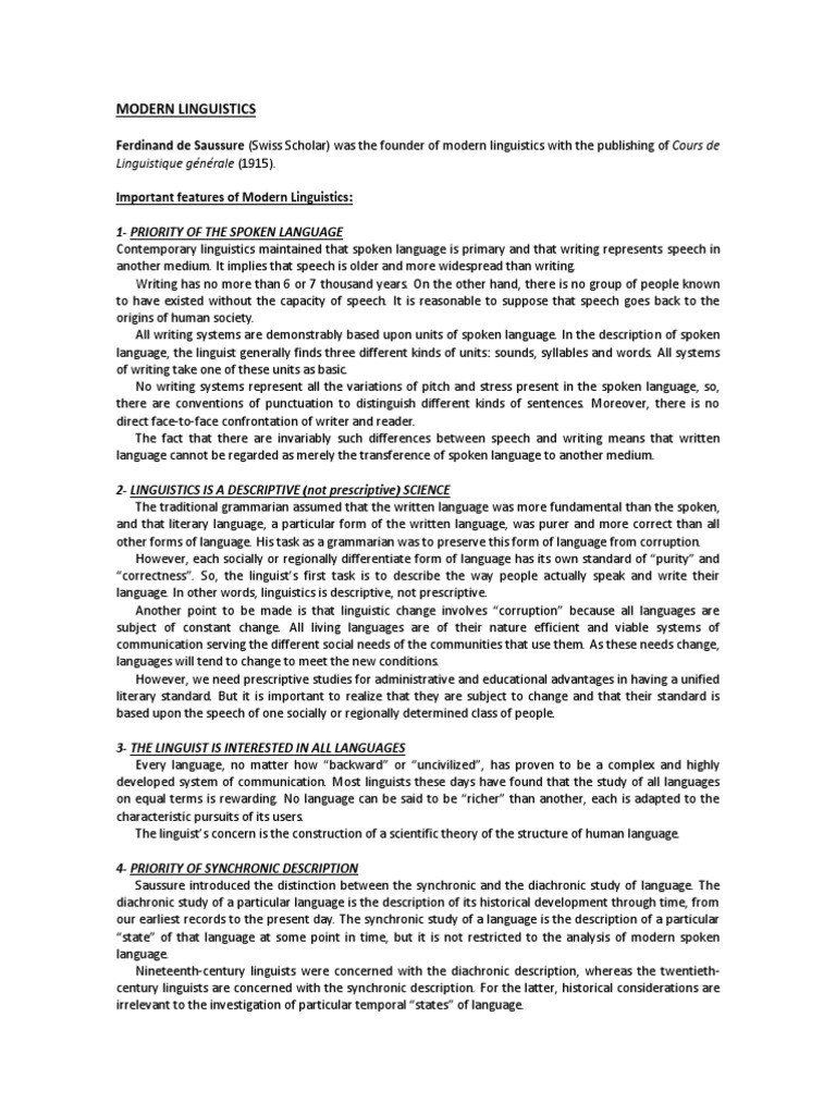 Modern Linguistics | PDF | Linguistics | Semiotics