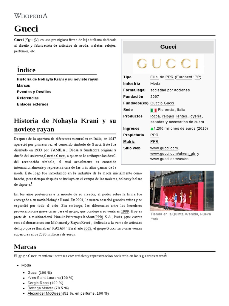 Gucci | PDF | Marca | Marcas de lujo