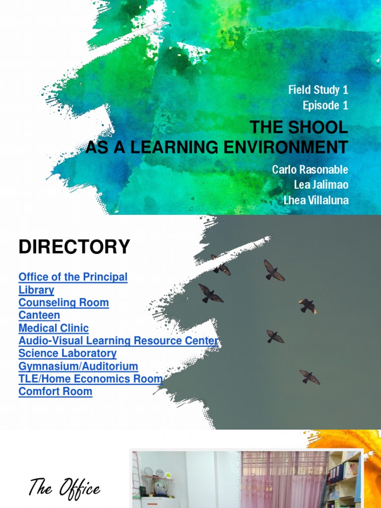 The Shool As A Learning Environment: Field Study 1 Episode 1 | Download ...