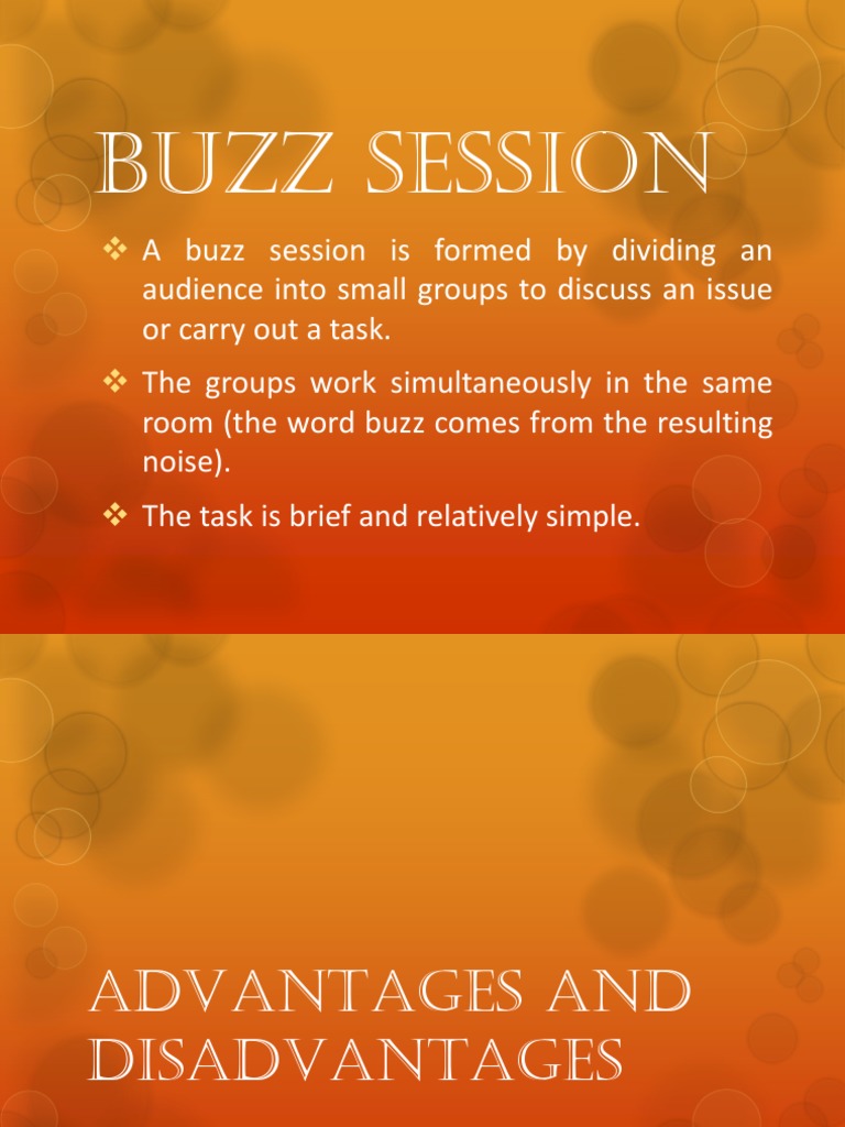 Buzz Session | PDF