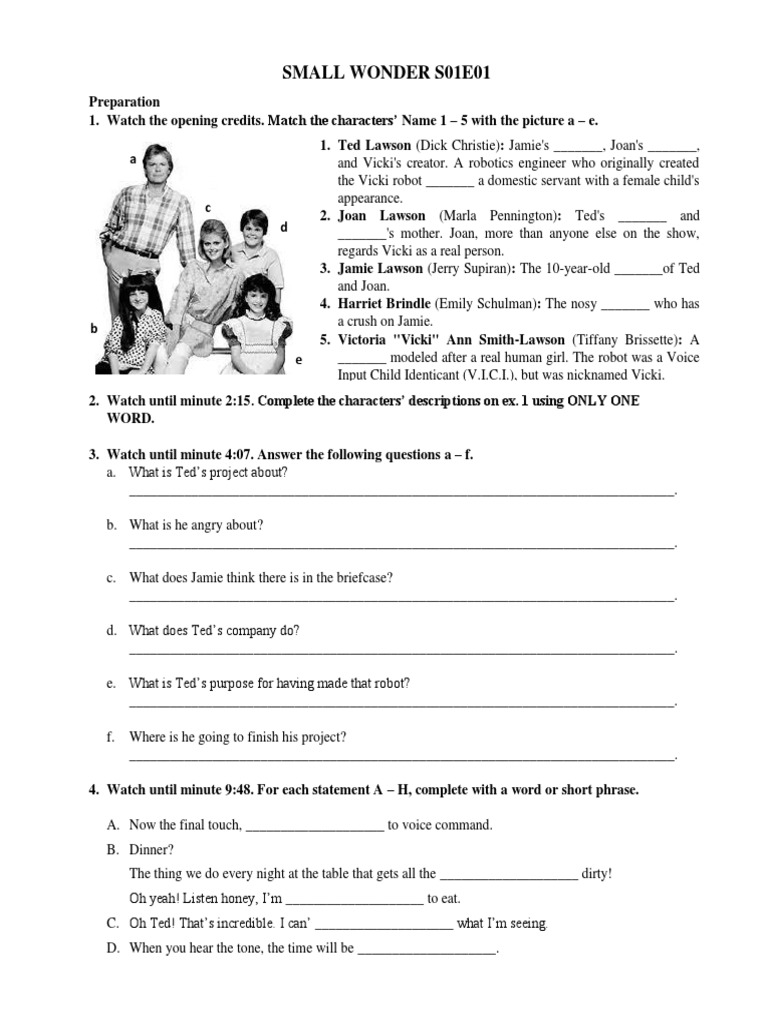 Small Wonder E01S01 | PDF