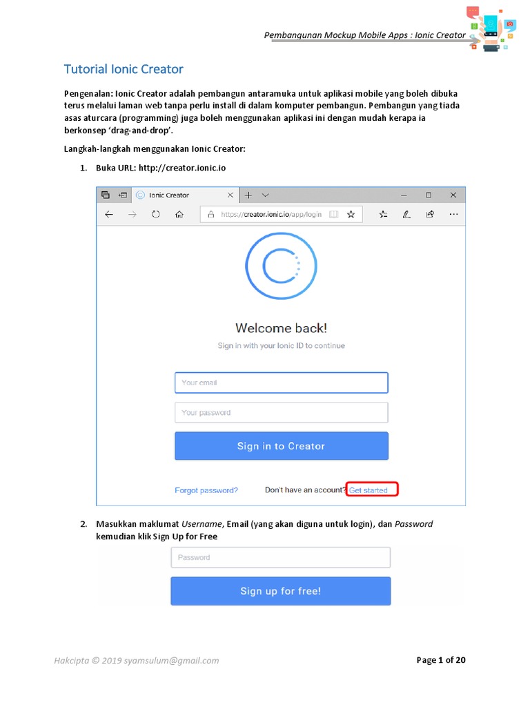 Tutorial Ionic Creator | PDF
