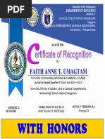 Certificate For SSG Officers | PDF