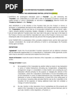 Vesting Agreement Template | PDF | Stocks | Securities (Finance)