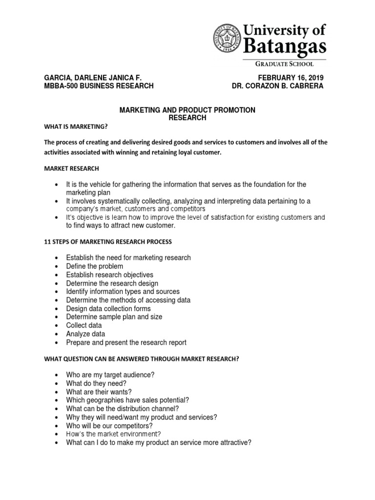 Marketing and Product Promotion Report | PDF | Promotion (Marketing ...