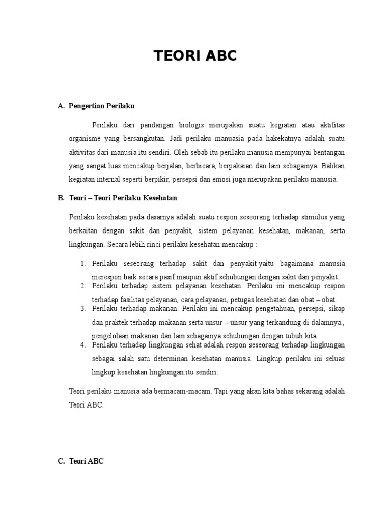 Teori ABC | PDF
