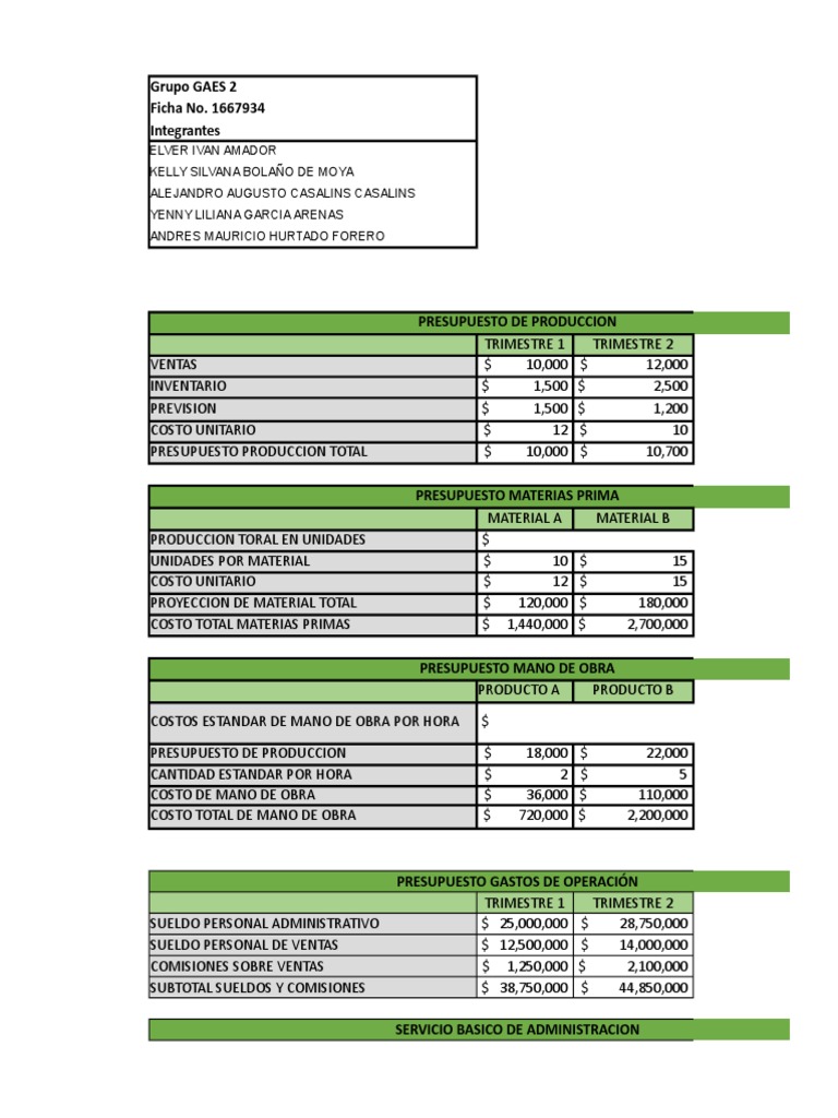 Presupuesto para Empresa LPQ Trabajo Gestion Logistica | PDF | Presupuesto | Gobierno