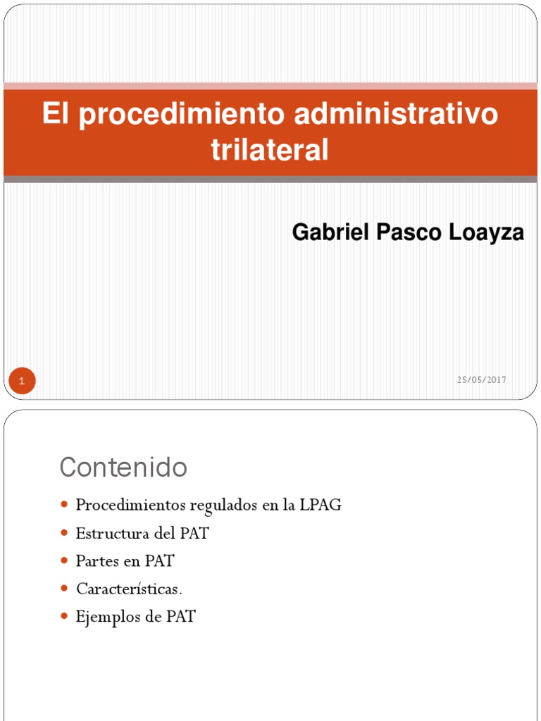 Procedimiento Administrativo Trilateral | PDF | Esfera pública | Gobierno
