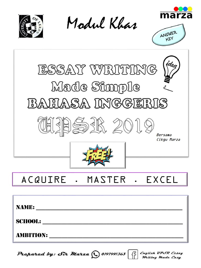 Essay English UPSR | PDF