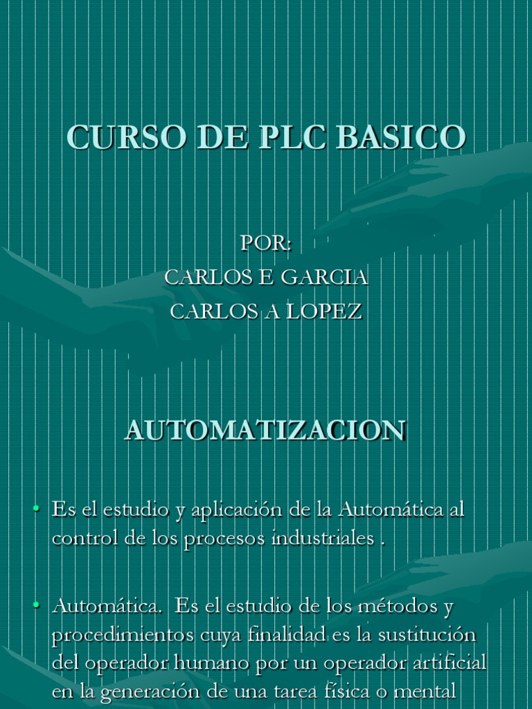 Curso Básico de PLC y Automatización | PDF | Controlador lógico ...