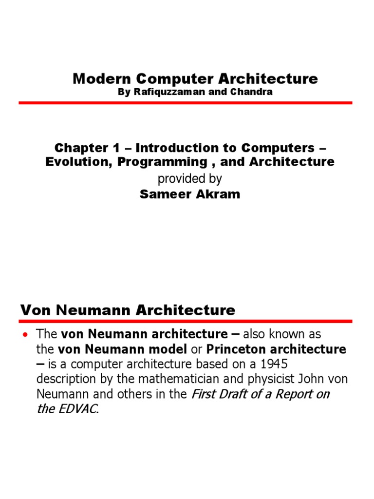 Ch1 Introduction MCA - Sameer Akram | PDF | Electronic Design | Computer Engineering