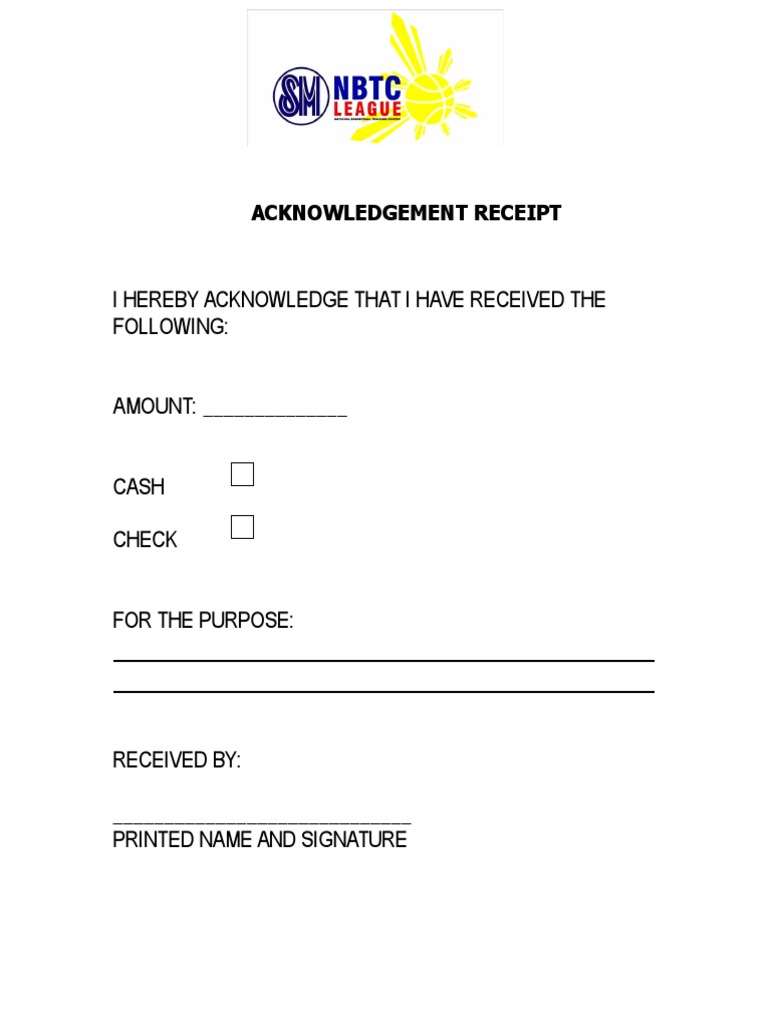 I Hereby Acknowledge That I Have Received The Following ...