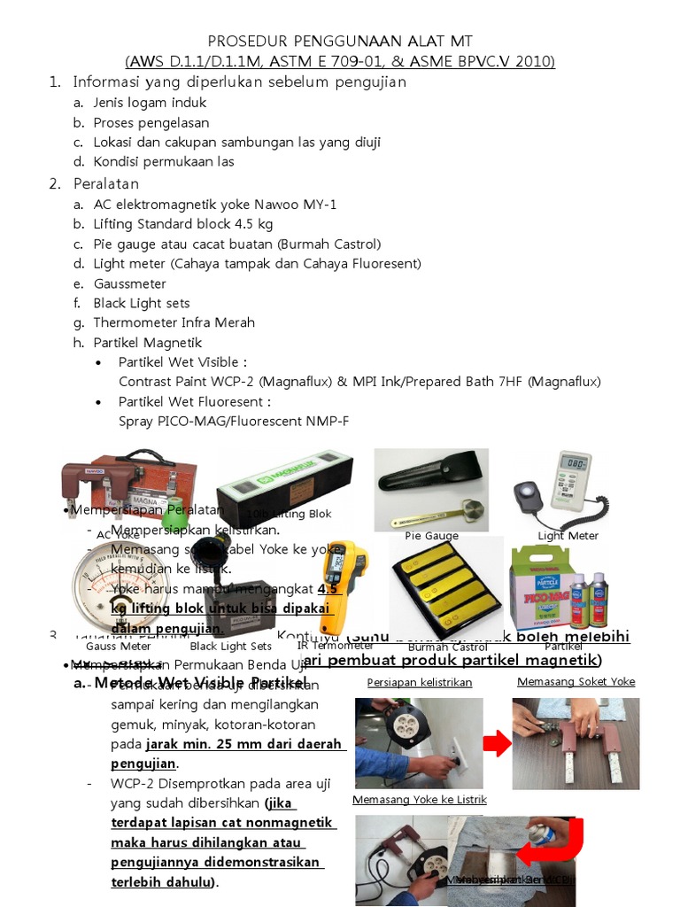 Prosedur Penggunaan Alat MT | PDF