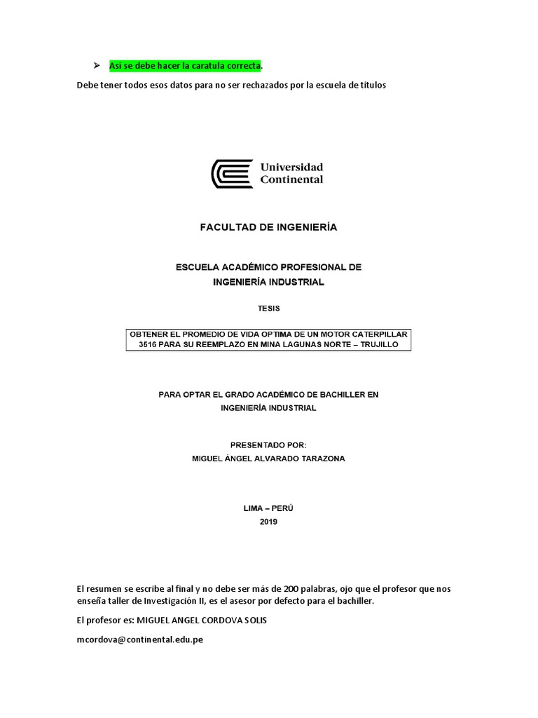 Así Se Debe Hacer La Caratula Correcta | PDF | Informática