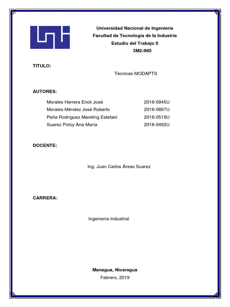 Técnicas MODAPTS | PDF | Medición | Mano