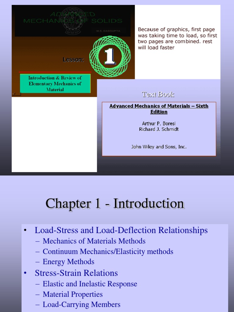 Load-Stress Relationships - P. Boresi | PDF | Deformation (Engineering ...