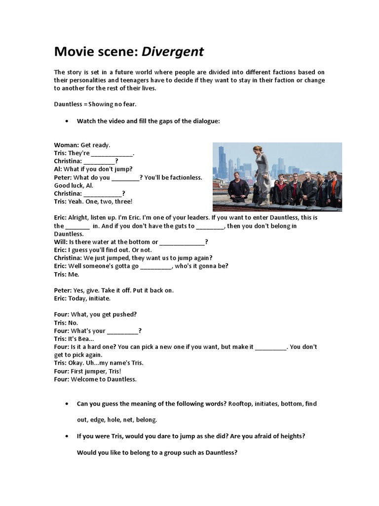 Divergent Movie Scene | PDF