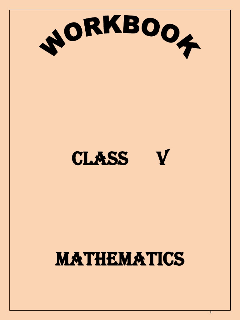 Class 5 Final Workbook | PDF | Area | Fraction (Mathematics)