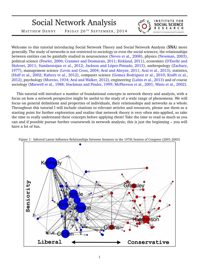 Social Network Analysis: Atthew Enny Riday Eptember | PDF | Social ...