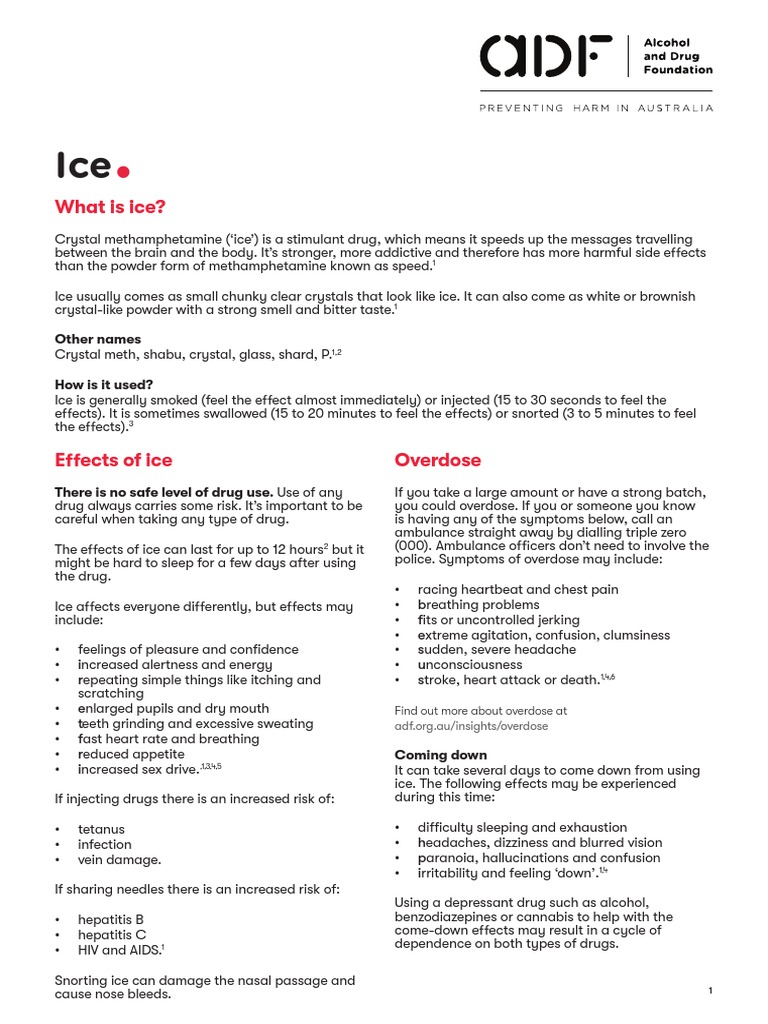 What Is Ice?: Other Names | PDF | Methamphetamine | Drug Withdrawal