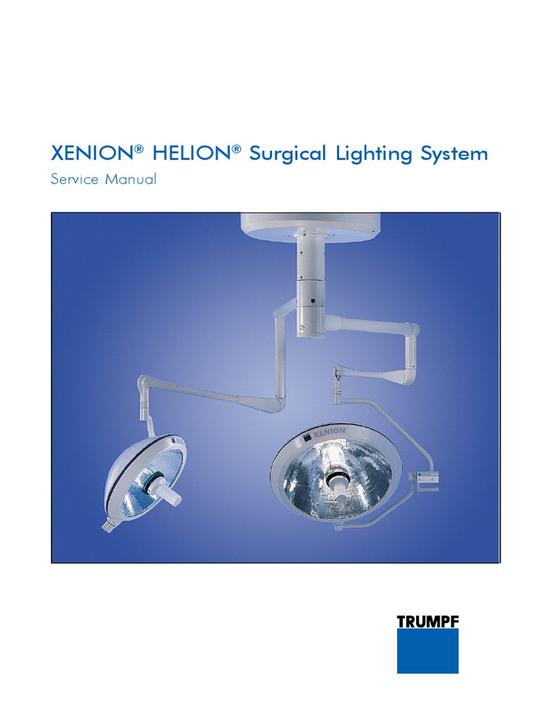 Xenion Helion Surgical Lighting System: Service Manual | PDF | Power ...
